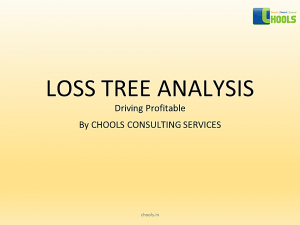 Driving Profitability- Loss Tree Analysis – Chools