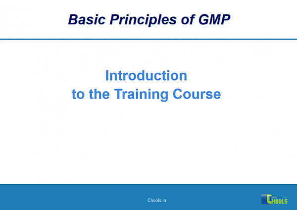 Good Manufacturing Practices – Chools